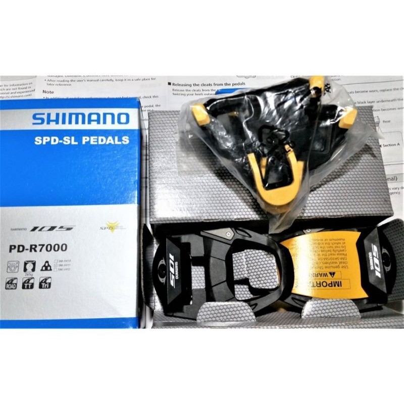 shimano 105 R7000 PD-R7000 Carbon Road Cleat Pedals with SH11 ...
