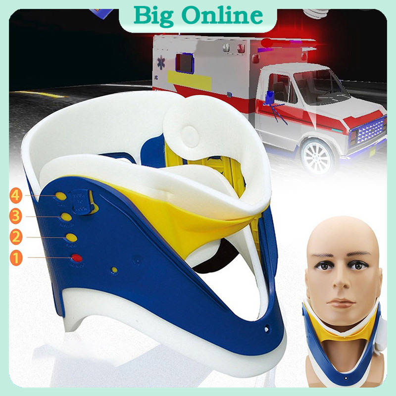4 Gears Neck Brace Adjustable Medical Cervical Collar Neck Support Neck ...