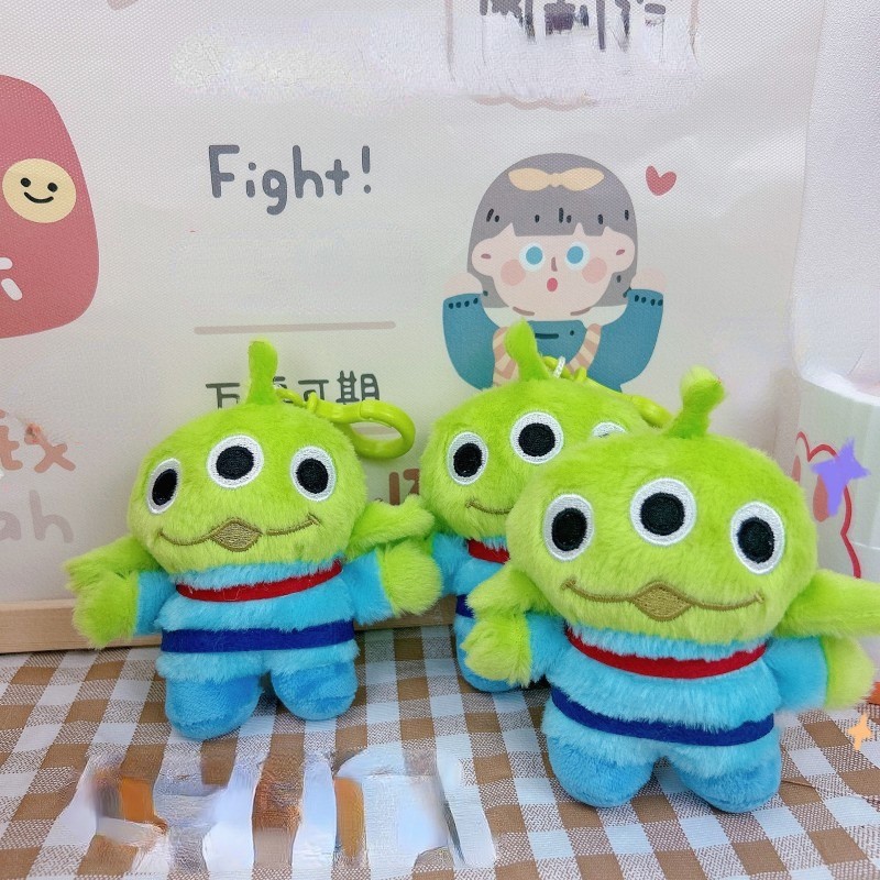 Toy Story Three Eyes Alien Anime Figure Plush Keychain Soft Stuffed ...