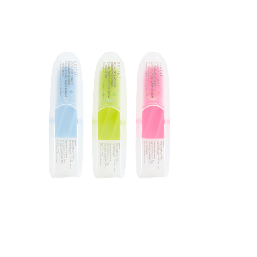 PASTEL Translucent Pocket Inhaler Menthol, Eucalyptus, Relieve Headache ...