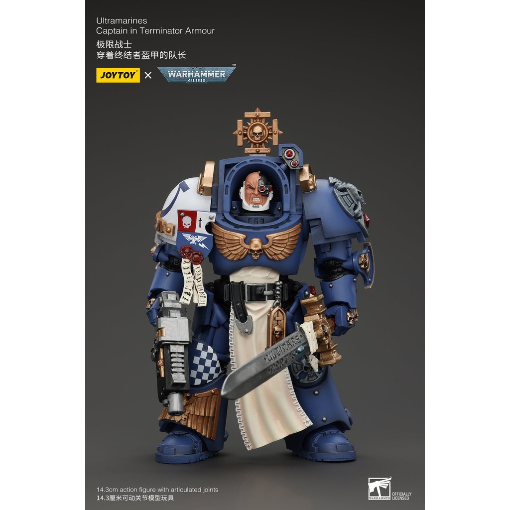 Ultramarines Captain In Terminator Armour - Warhammer 40K Action Figure ...