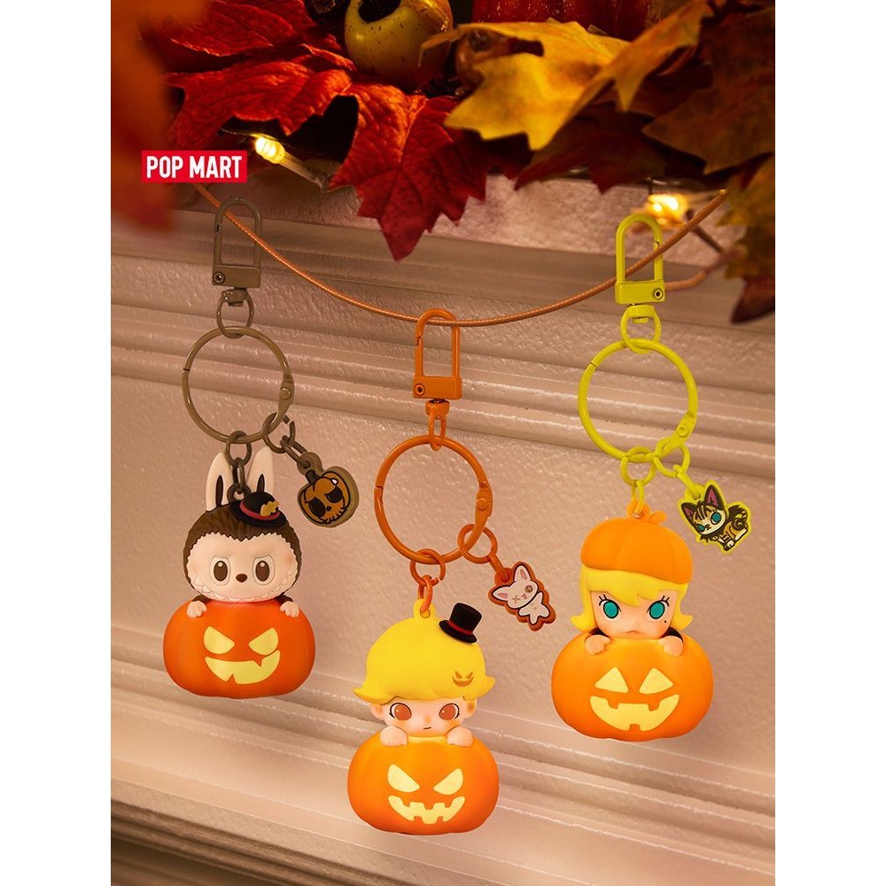 popmart official Pop Mart Strange CarnivalLABUBUPumpkin Luminous ...