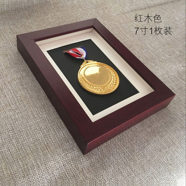 medal frame organizer wall frame for medals Wooden medal photo frame ...