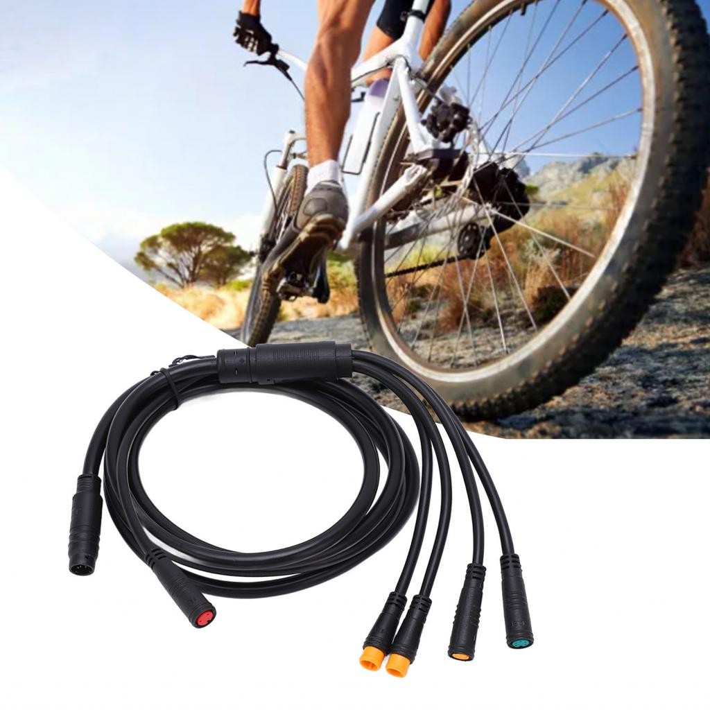 Tominihouse 1 To 5 Electric Bike Cable Plastic Rubber Connector Wire ...