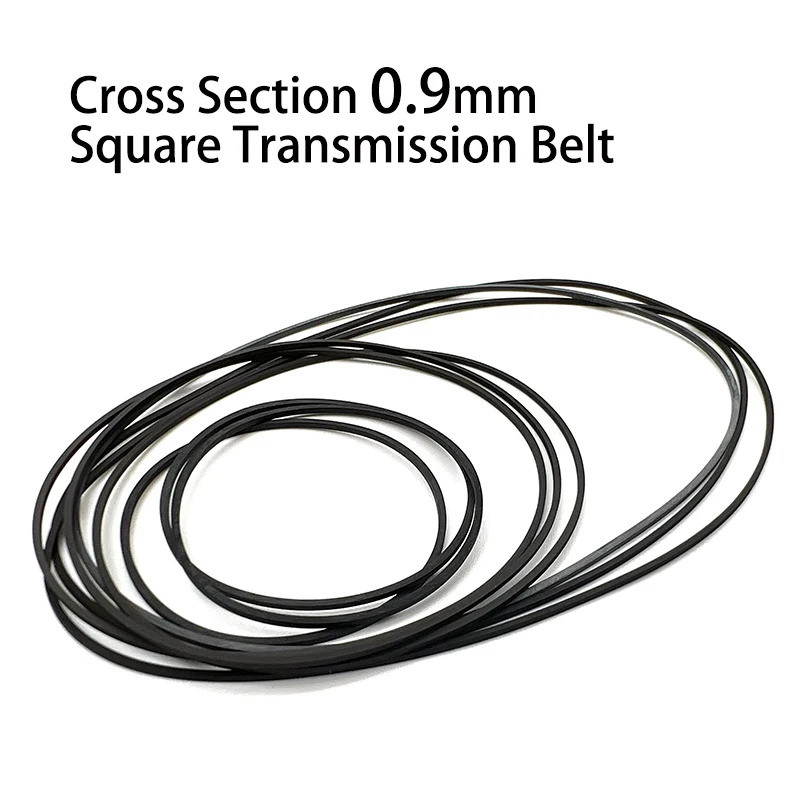 1Pcs Cross Section 0.9mm Square Rubber Transmission Belt Folded Length ...