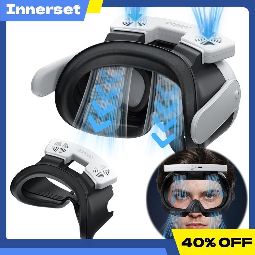 VR Cooling Fan with Facial Interface Face Cover for Meta Quest 3 VR ...