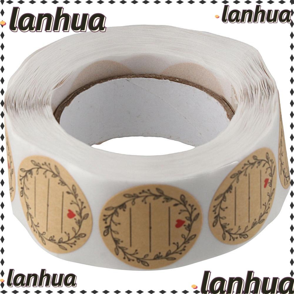 LANHUA Jar Label Stickers, Round 500 Pcs Stickers Labels, Wreath Design ...