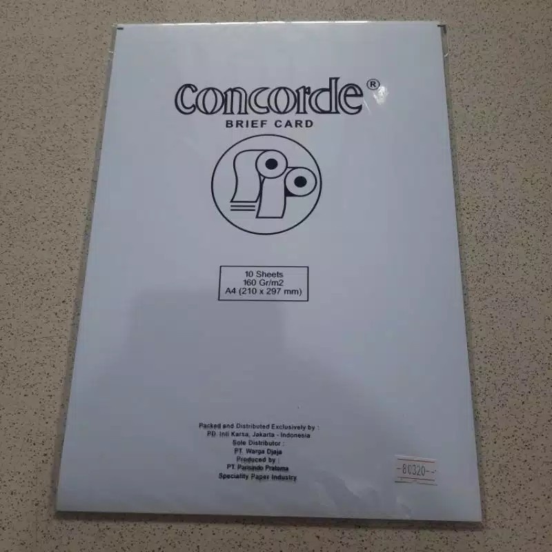 Concorde Paper 160 gr (10 Sheets) | Shopee Philippines
