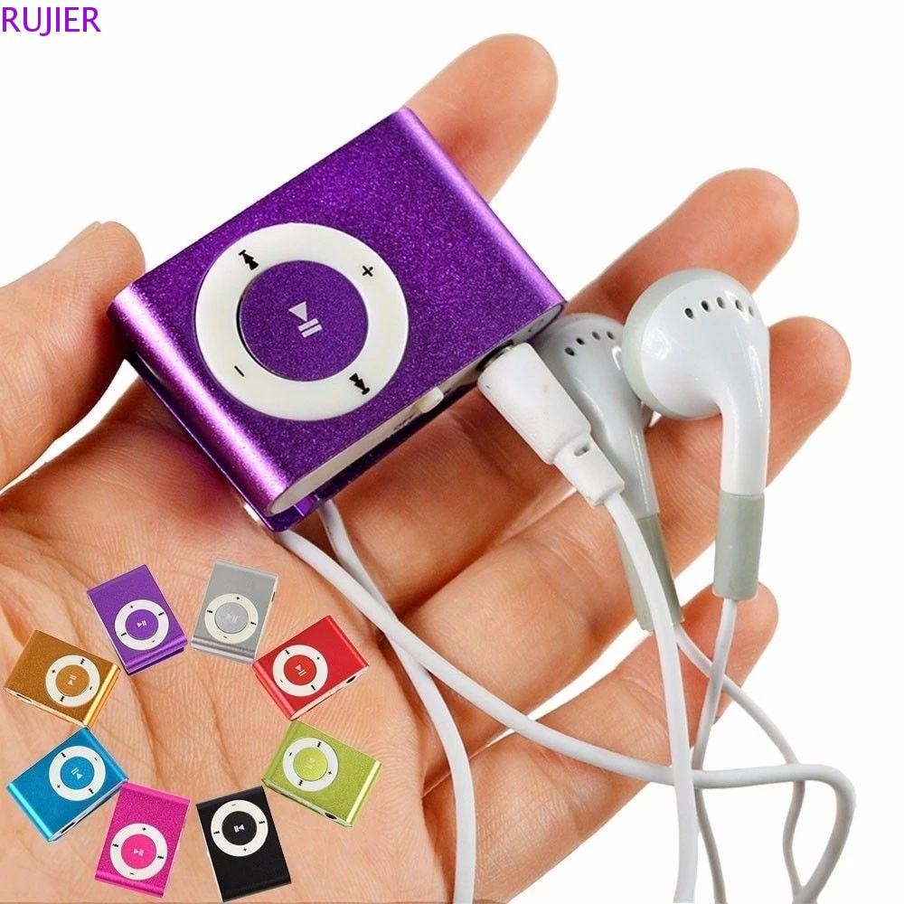 RUJIER MP3 Player Waterproof Mini Walkman Metal 3.5mm Mirror Music ...
