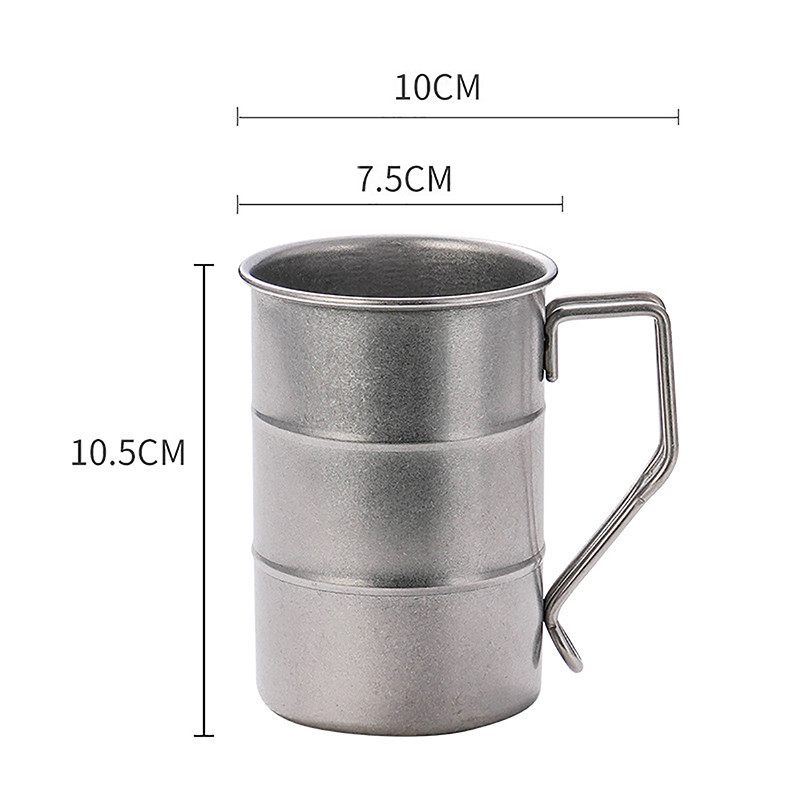 GMARTY Retro Old Coffee Water Cup Industrial Style Oil Barrel Mug ...