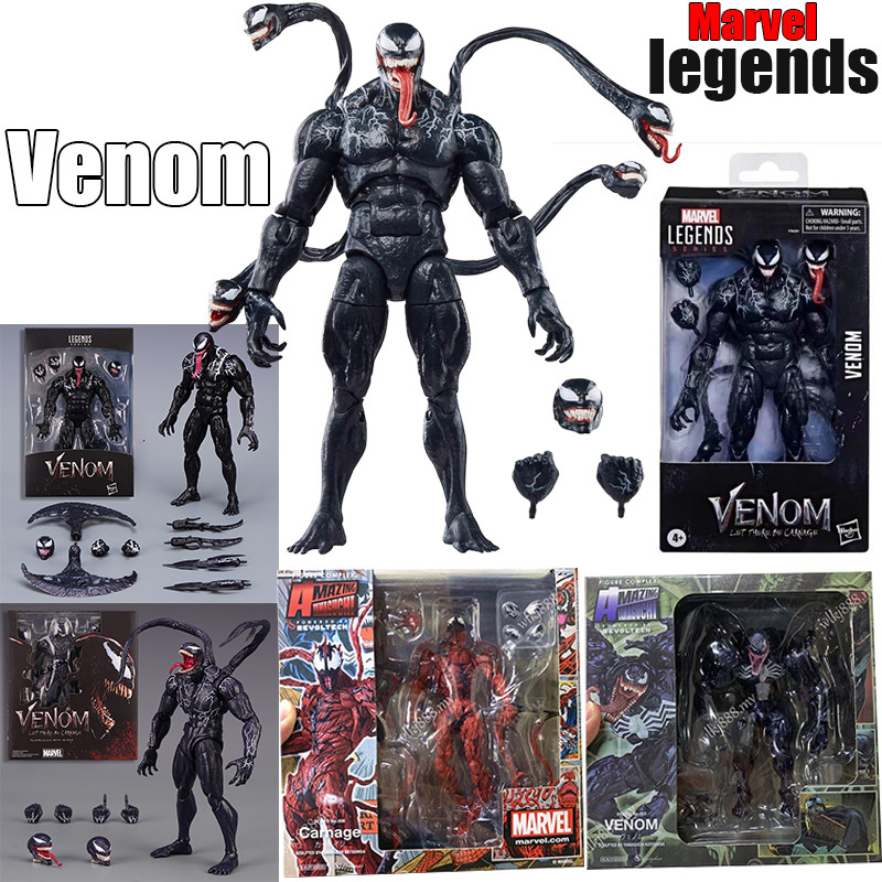 Marvel Legends Venom 2 Action Figure with Many Heads Model Black Agent ...