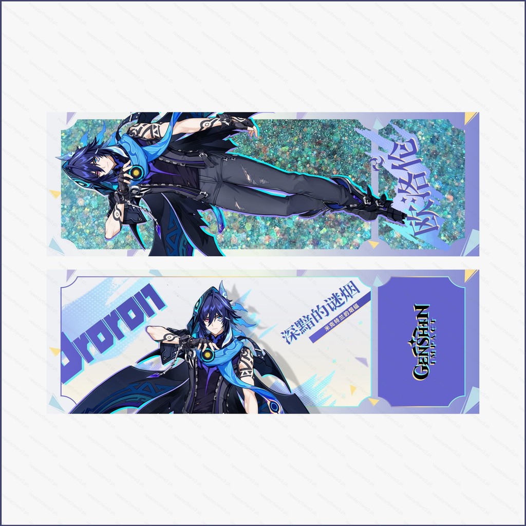 YE Genshin Impact Ororon Chasca badge stands plate keychain bag pendant ...