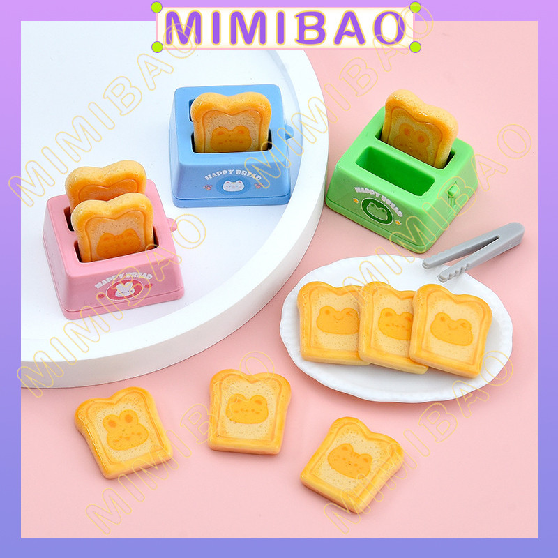 Simulation Food Toys Animal Bread Toaster Resin Accessories Cute Doll ...