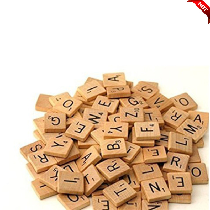 (LAL)100pcs/Set Capital Letter Lowercase Letter Wooden Alphabet ...