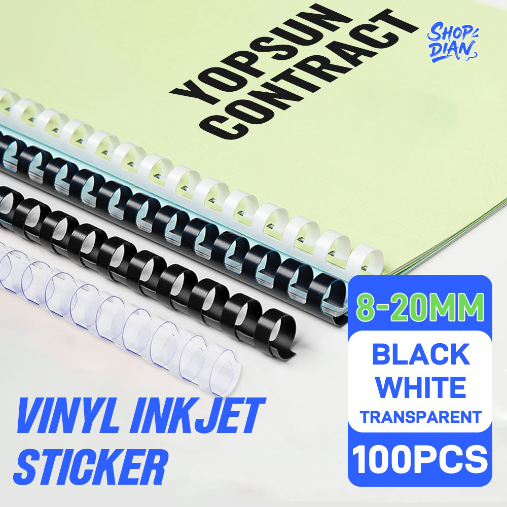 100pcs Plastic Comb Binding Rings A4 6mm 8mm 10mm 12mm 14mm 16mm 18mm ...