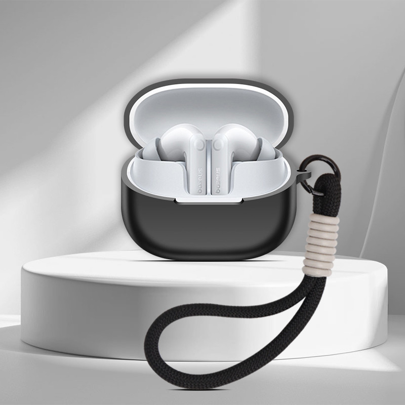 For Baseus BP1 Pro Case Silicone Soft Case Cute Lanyard Pendant ...