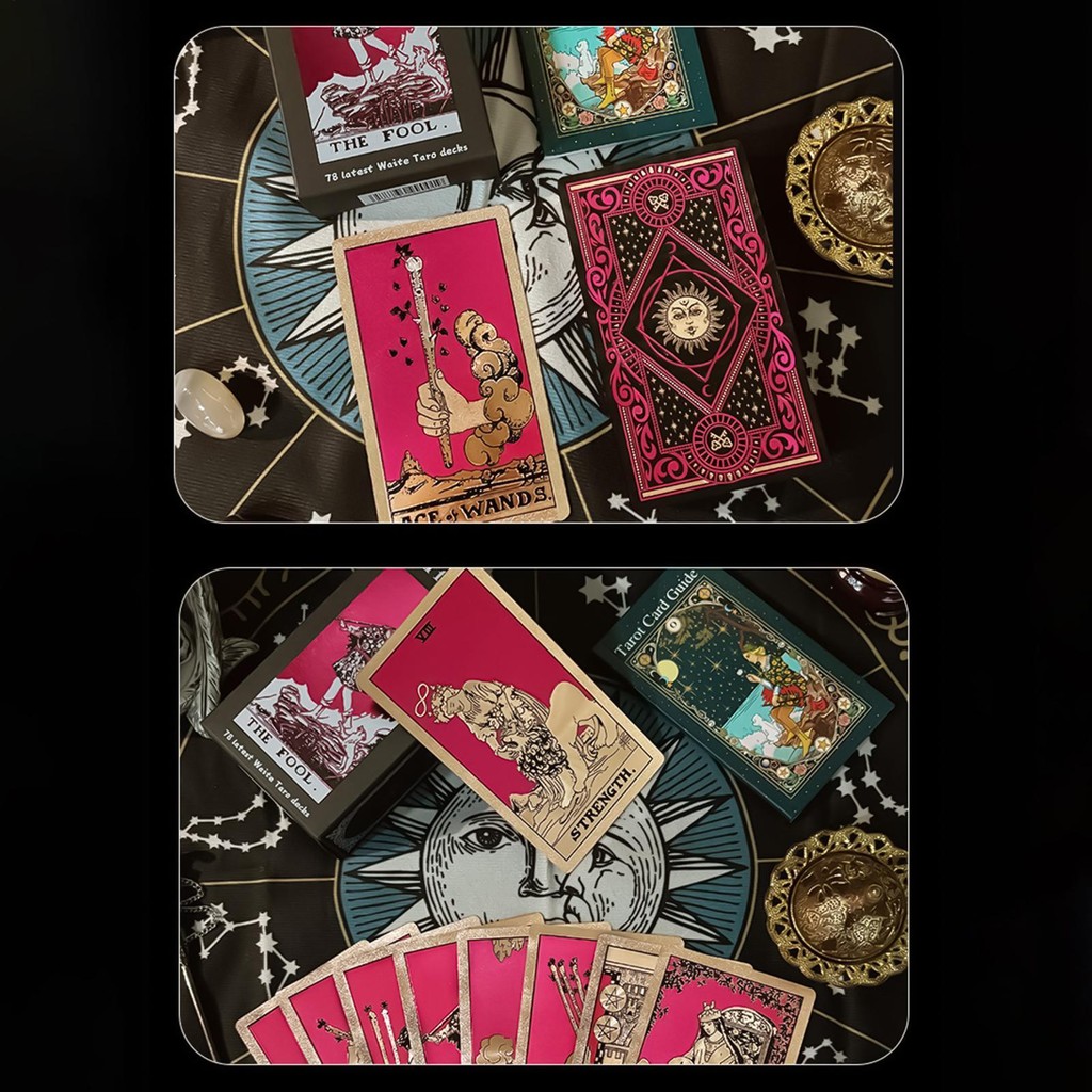 tarot Tarot Cards Tarot Card Guide Book Toy Waterproof Portable Game ...