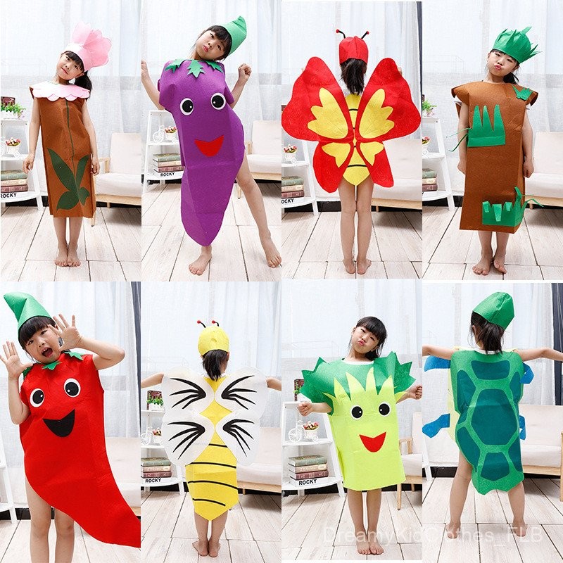 nutrition month costume for boys girls fruit costumes for kids Fruits and Vegetables Children's ...