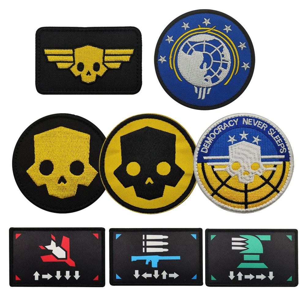 Hell Divers 2 Embroidered Patch Hook and Loop Badge - Diver Tactical Style Emblem for Caps Bags ...