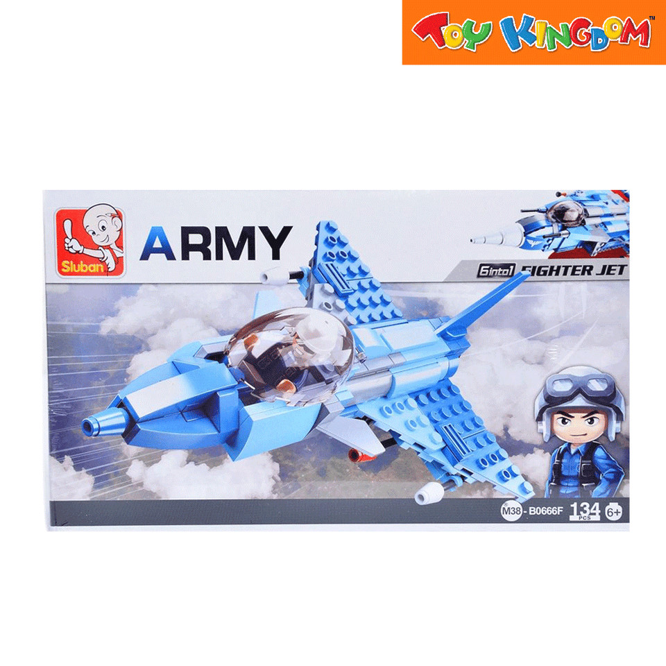 Sluban 6-in-1 Army Fighter Jet Building Bricks | Shopee Philippines