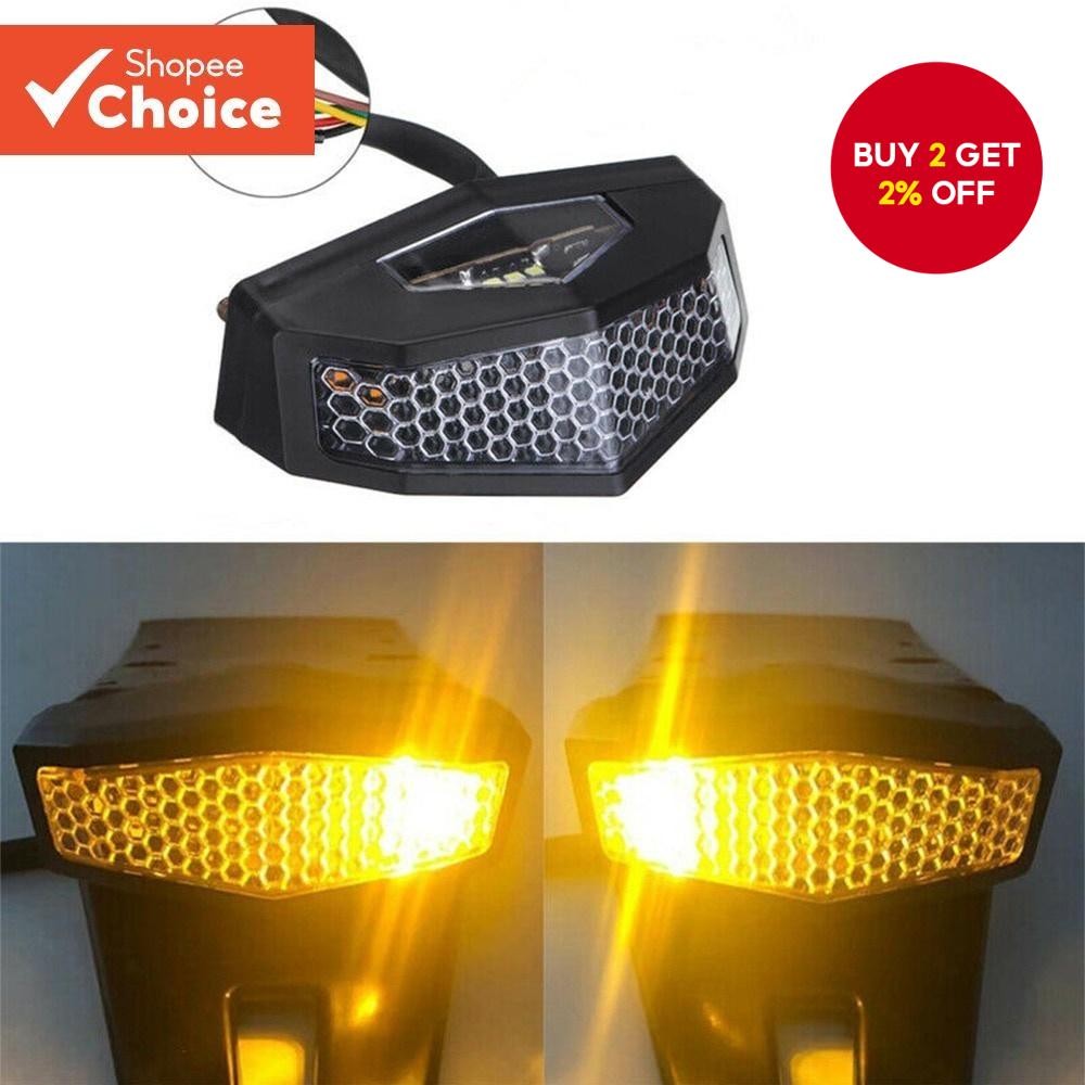 1pcs 12V Universal Motorcycle LED Rear Fender Brake Stop Tail Light ...