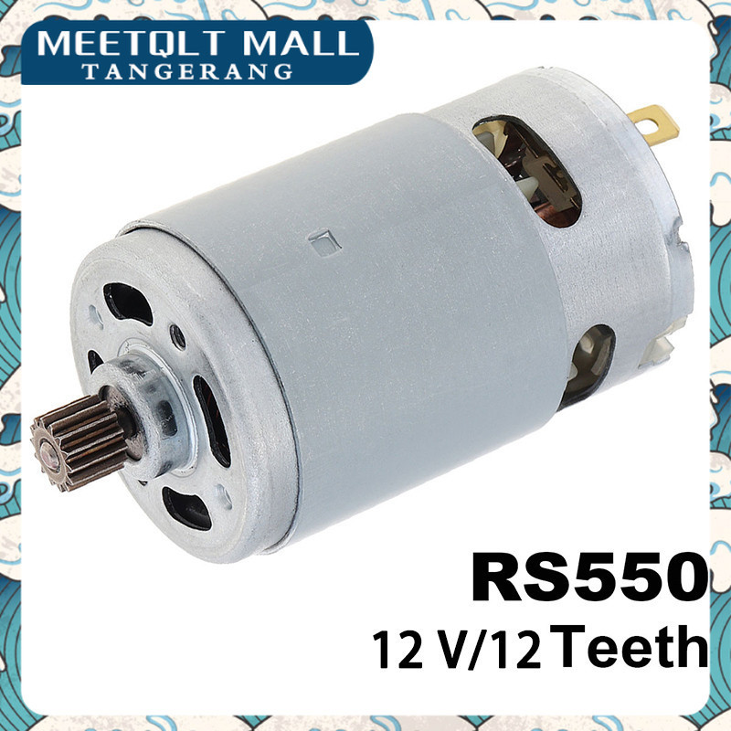 RS550 DC 12V Premium Motor Dynamo for Hand Drill, DIY Equipment, Long ...