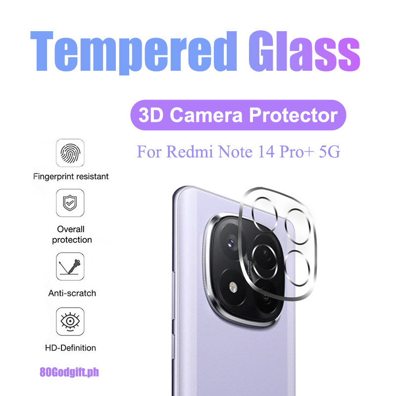 8K Tempered Camera Protector for Redmi Note 14 Pro+ 9H Lens Glass Film ...
