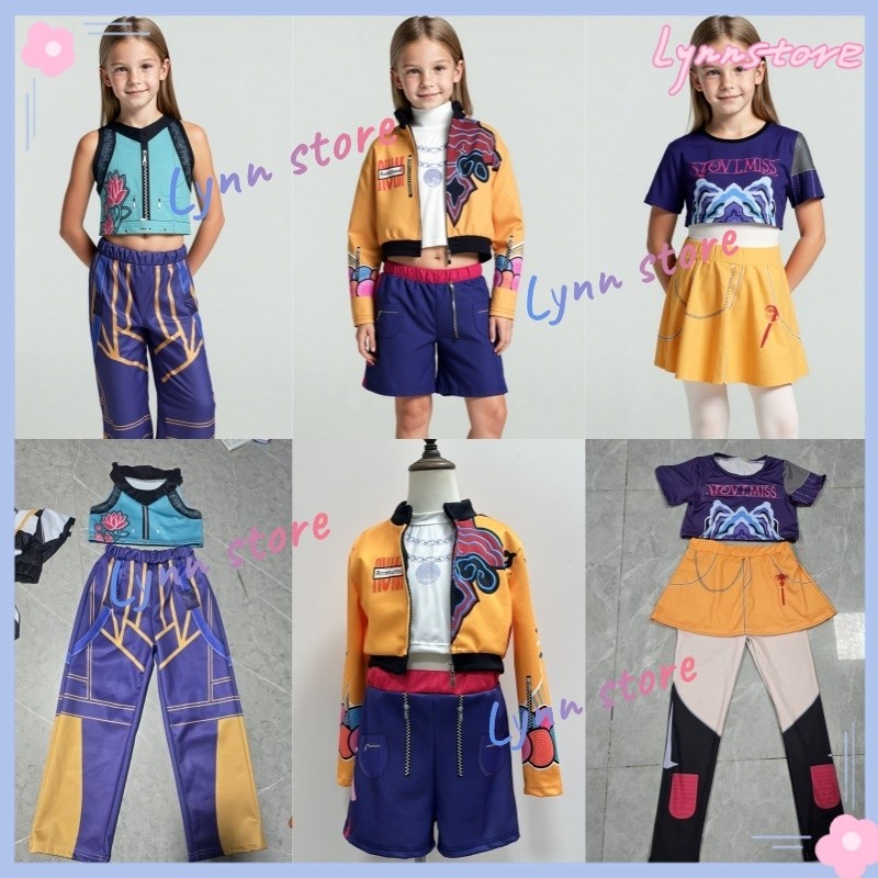 Animated KPOP DEMON HUNTERS Cosplay Costume RUMI ZOEY MIRA Cosplay ...