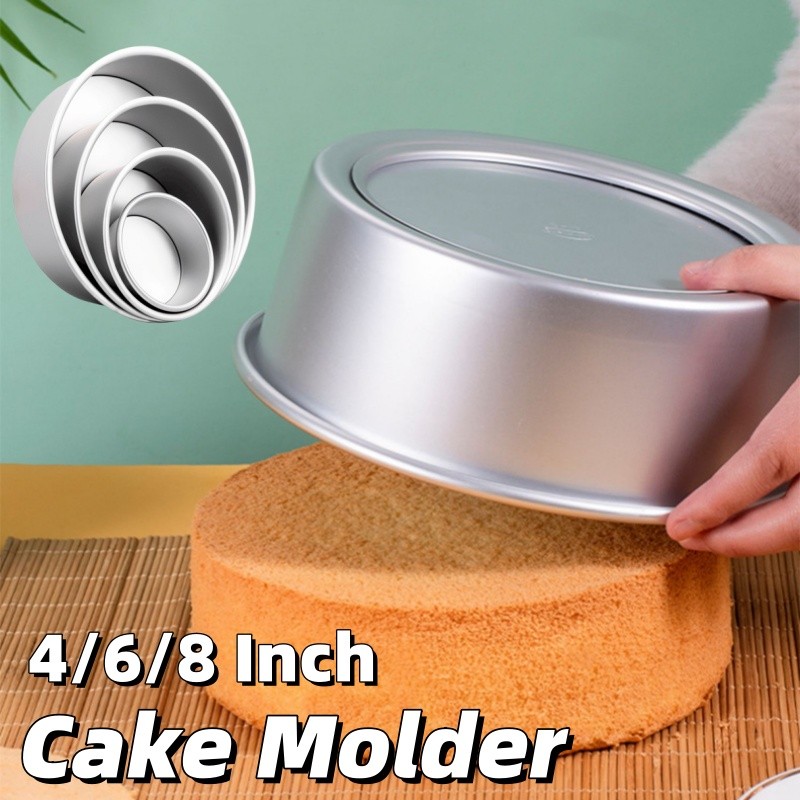 4/6/8 Inches Round Cake Molder Removable Bottom Baking Pan Cheesecake ...