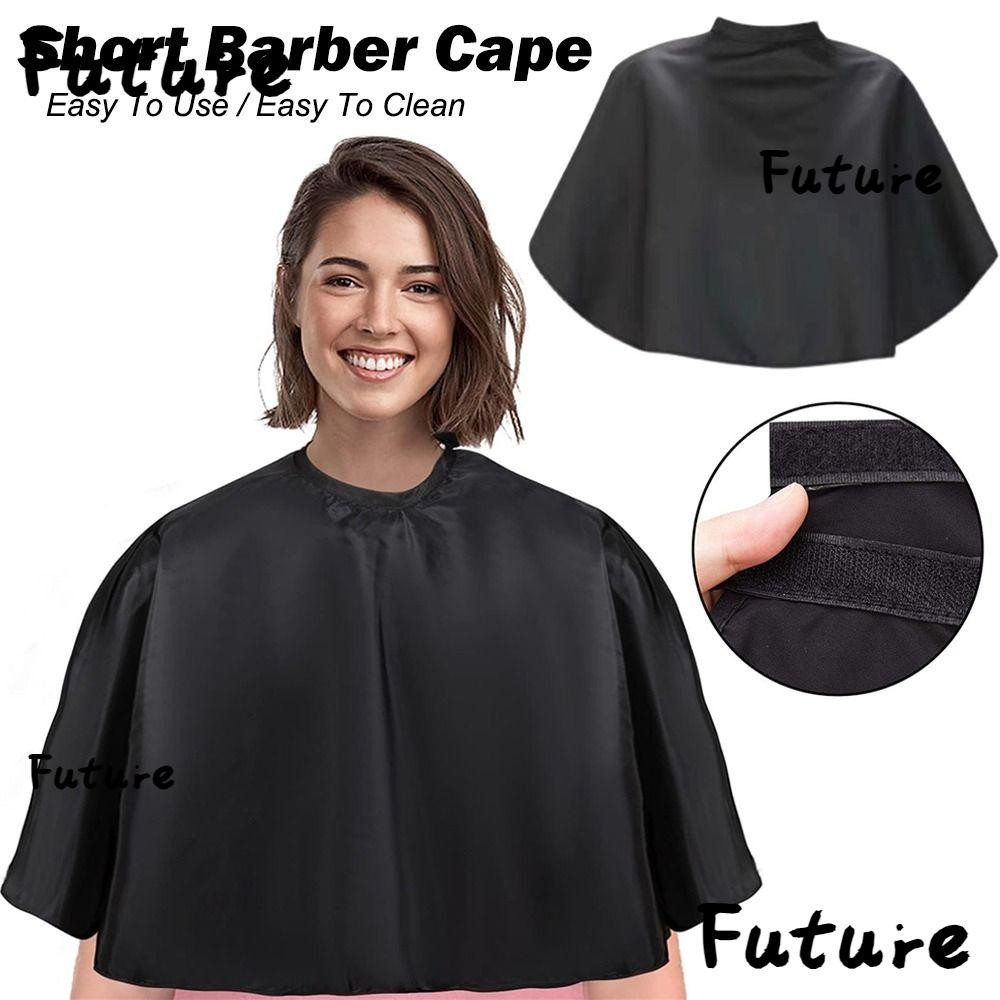 FUTURE Hair Cutting Cape Cloth Wrap, Black Square Barber Cape ...
