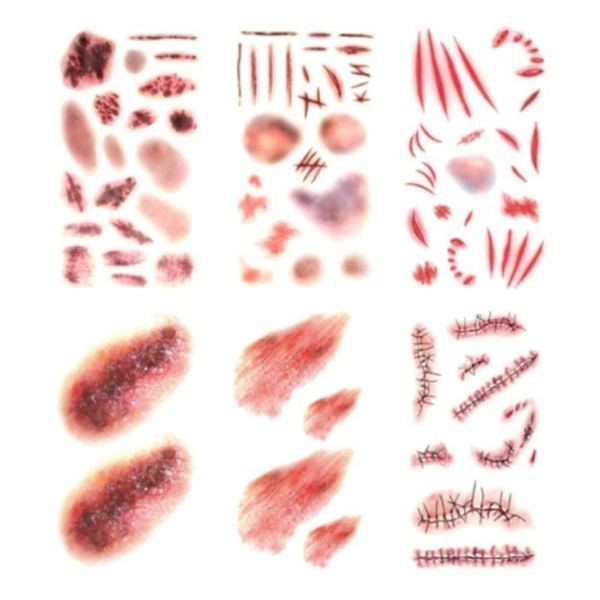 tattoo sticker waterproof magic tattoo Scary Prank Cut Wrist Bruise ...