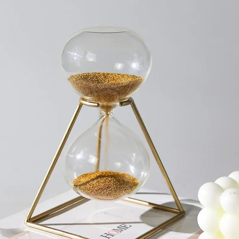[Legend1] Wholesale Hand Blown Creative Hourglass with Metal Frame ...