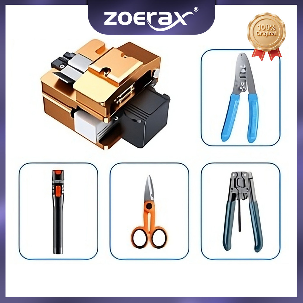 ZoeRax Fiber Optic Tool Kit High Precision Cleaver 10mW VFL Laser ...