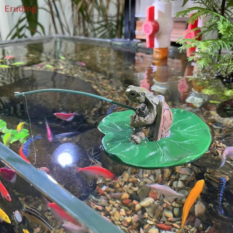 [Eruding] Resin Turtle Ornament Aquarium Decoration Turtle Fishing ...