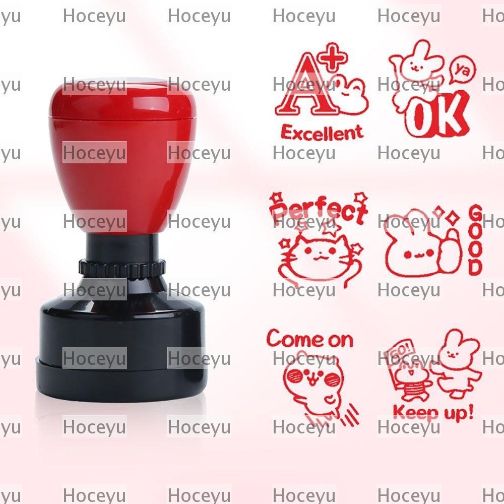 HOCEYU Teacher Encourage Stamp, DIY Teacher Supplies Emoticons Seal, Scrapbooking Seal Praises ...