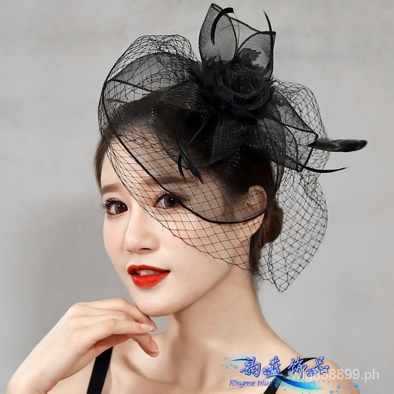 Billycock Night Shanghai Performance Feather Headwear Bride Hepburn ...