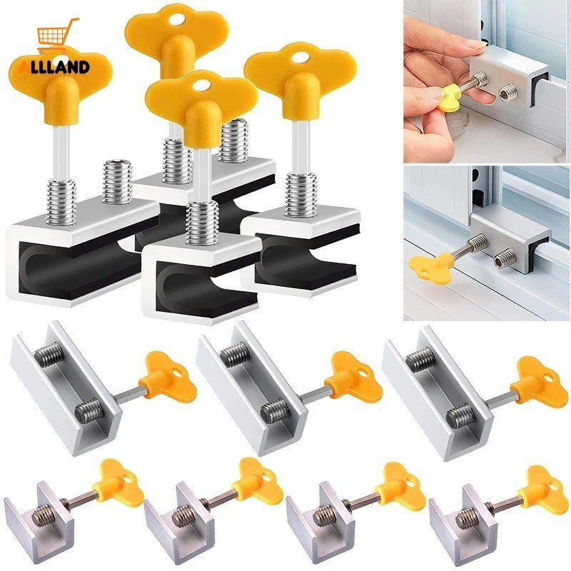 1/2PCS Adjustable Window Lock Stopper - Safety Locks for Kids and Pets ...