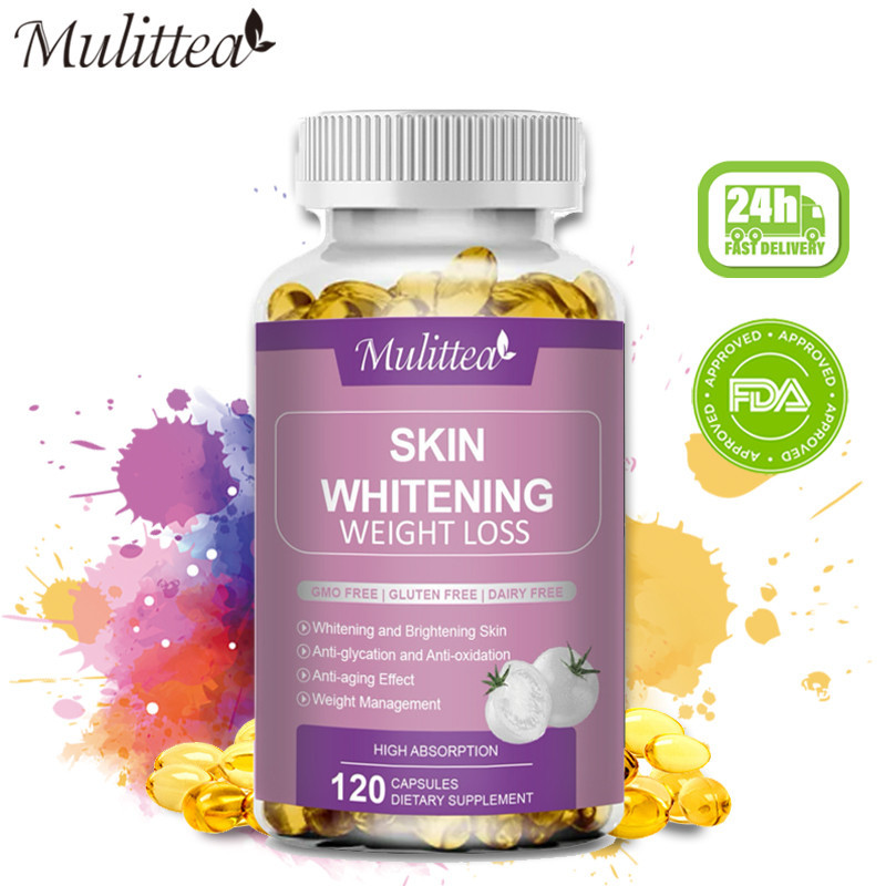 Mulittea Glutathione Whitening Capsules with White Tomato Promote ...