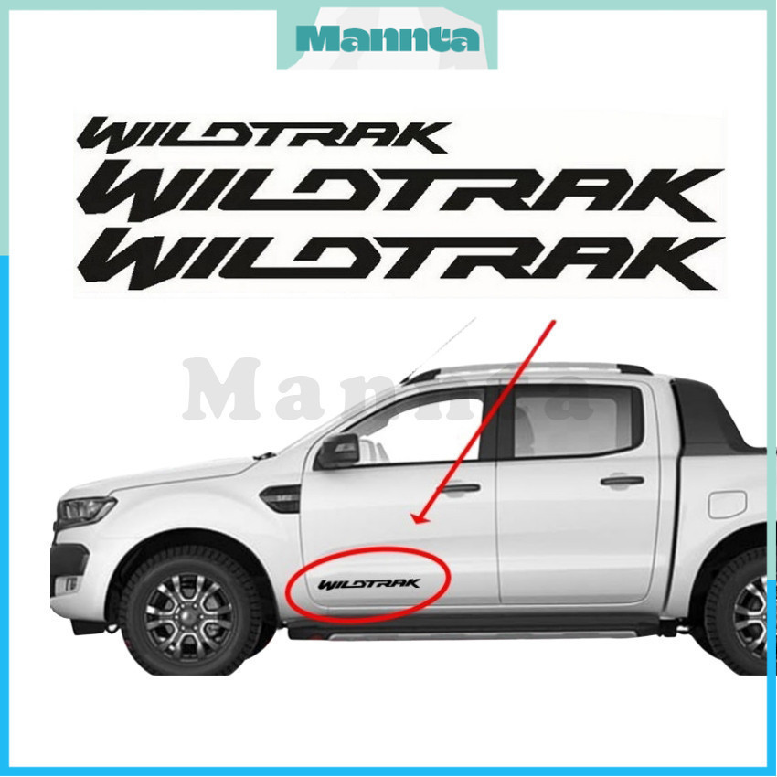 3Pcs/Set WILDTRAK Logo Vinyl Sticker For Side Rear Tailgate Ford ...