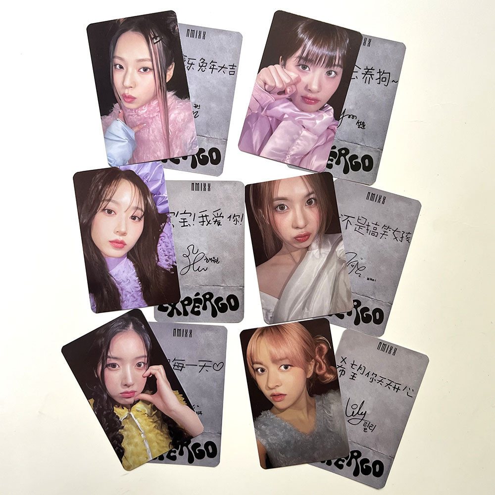 6pcs NMIXX Photocards Expergo Album Fe3O4: BREAK DASH Lomo Cards LILY ...