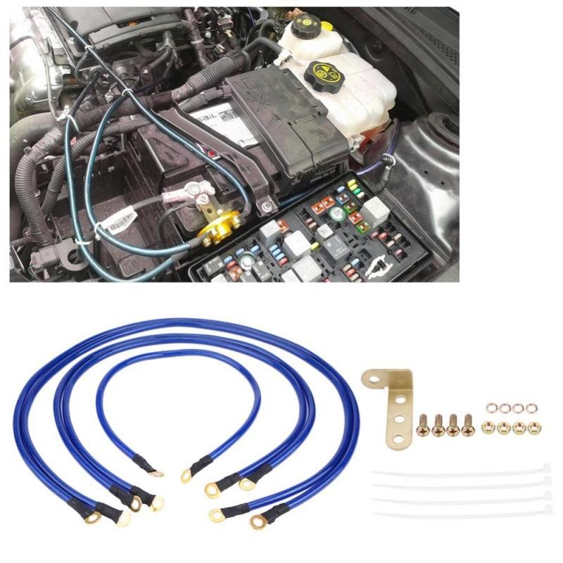 RQGrounding Cable Wire Kit Universal 5-Point Auto Car Earth Cable ...