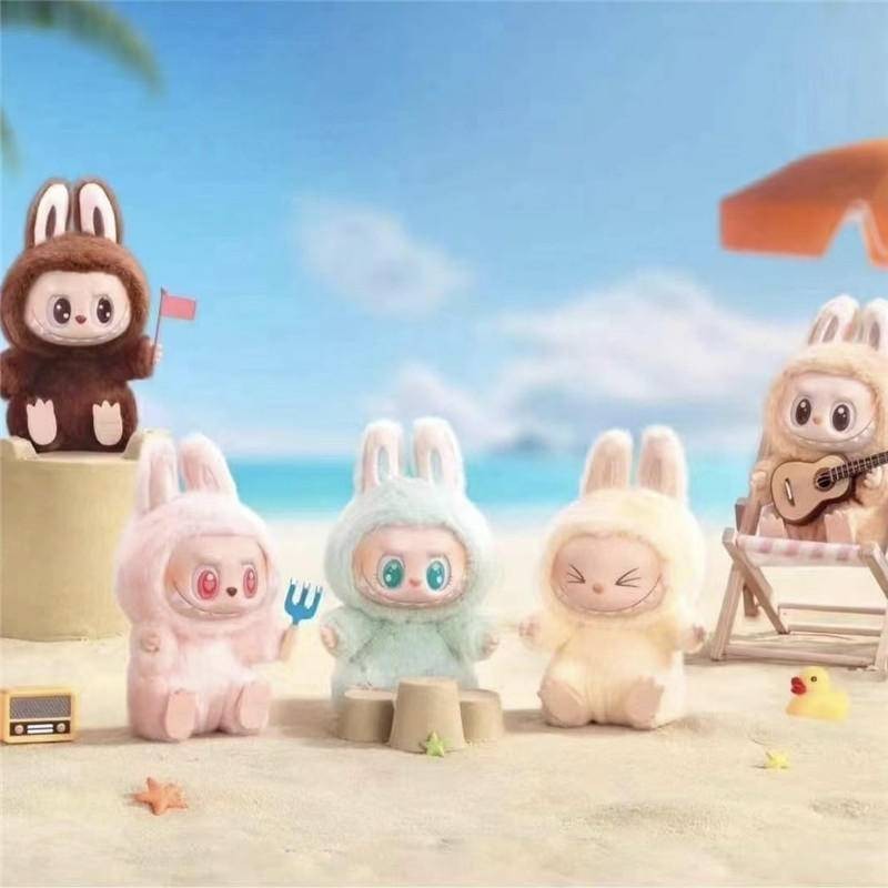 Popmart Labubu Labubu Sitting Party Vinyl Plush Heart Macaron Mystery ...