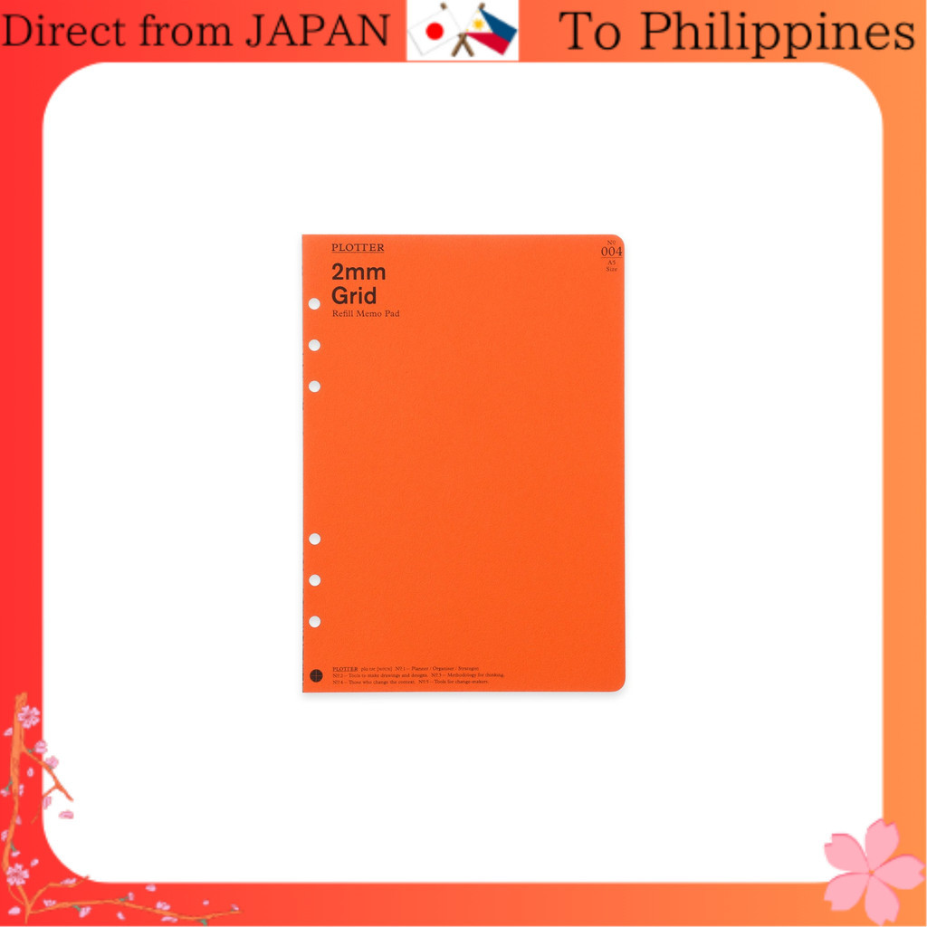 MIDORI Design Fill A5 Size PLOTTER/Plotter 2mm Grid Memo Pad System ...