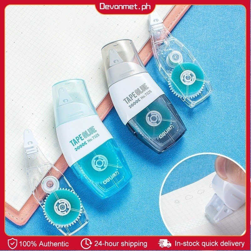 Deli Double Sided Tape Glue Adhesive Roller Glue Self Adhesive Dots ...