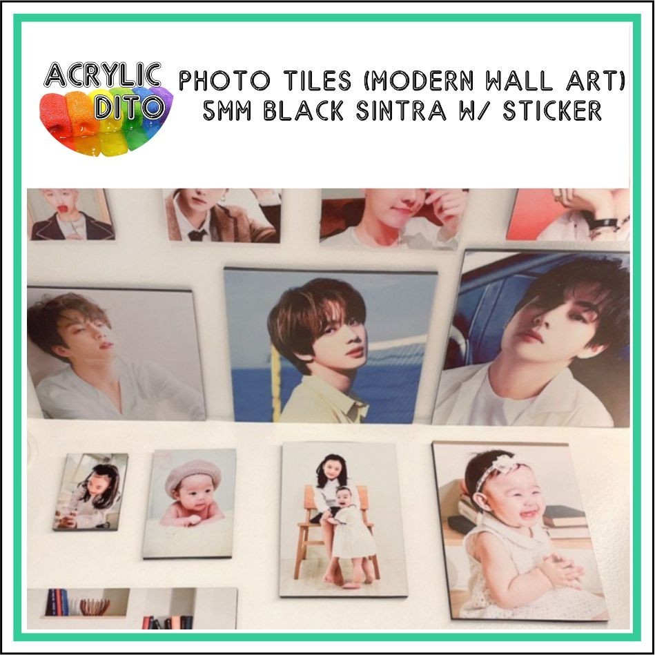 (Big) Personalized Photo Tiles / Modern Wall Art Sintra Board ...