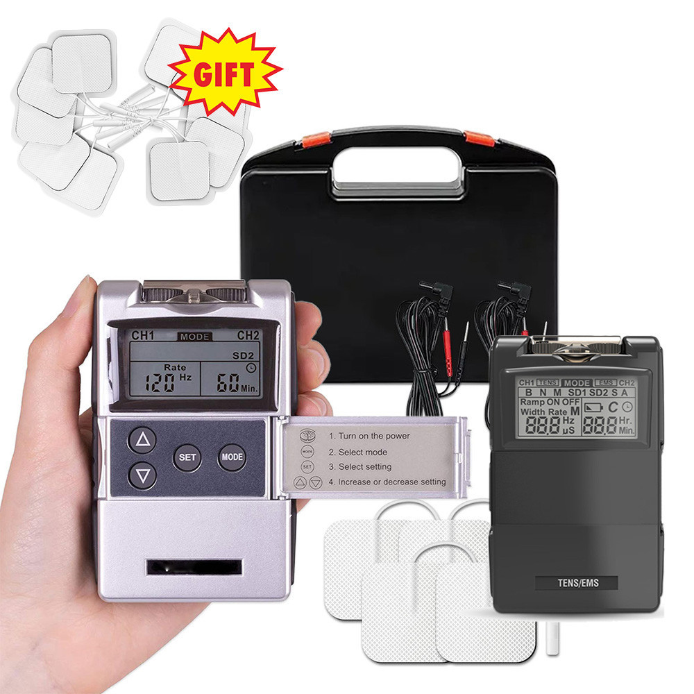 EMS Electric Muscle Stimulator TENS Physiotherapy Pulse Machine Full ...