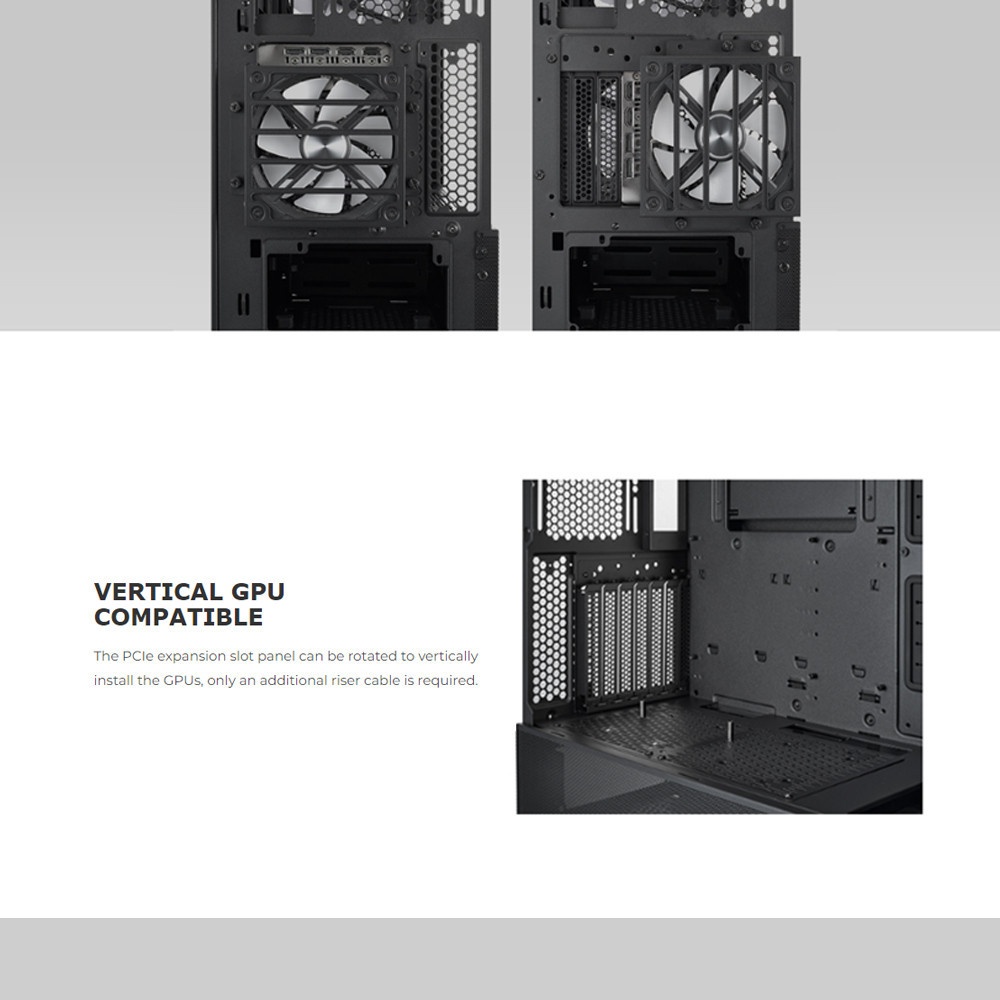 LianLi LanCool 216 pc case gaming| Tempered Glass| ATX Mid Tower| RGB ...