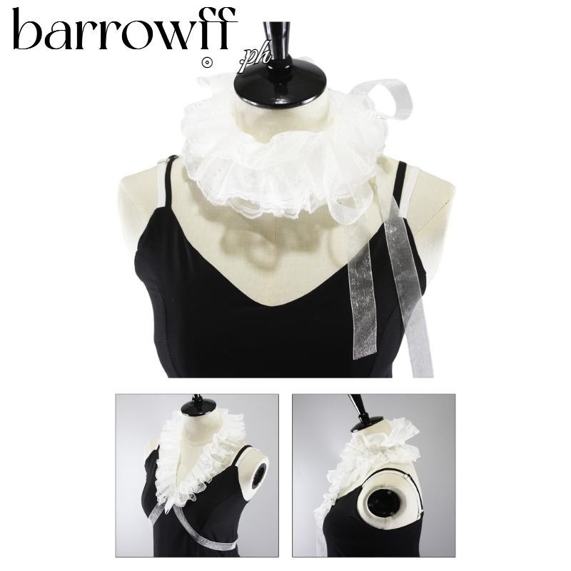 Nana Elizabethan Women Jabot Collar Layered Lace False Collar Punk ...