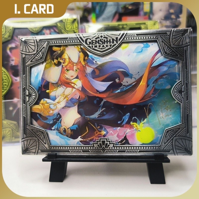 Yuanshen Collection Card Metal Enamel Color Thick Card Weapon Metal ...