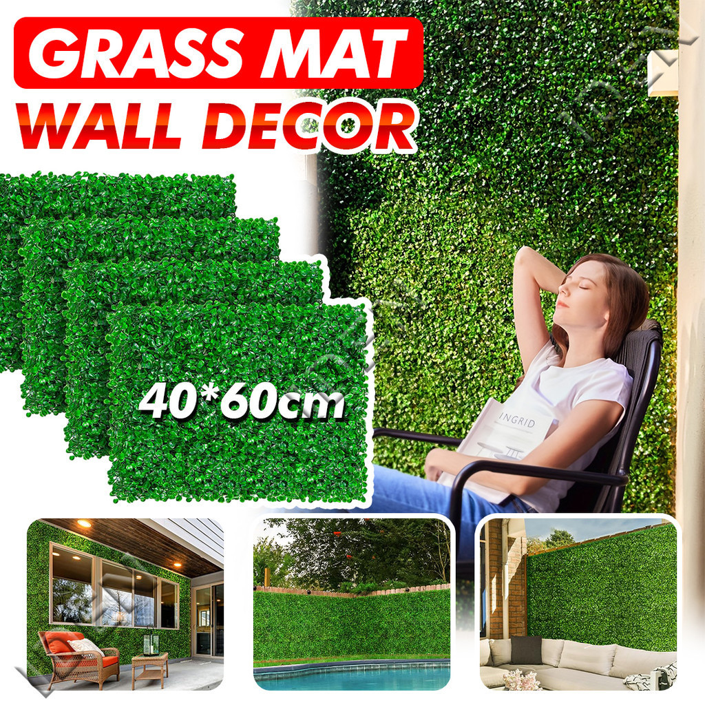 Artificial Grass Wall Decor Wall Plants Artificial Milan Grass Mat ...